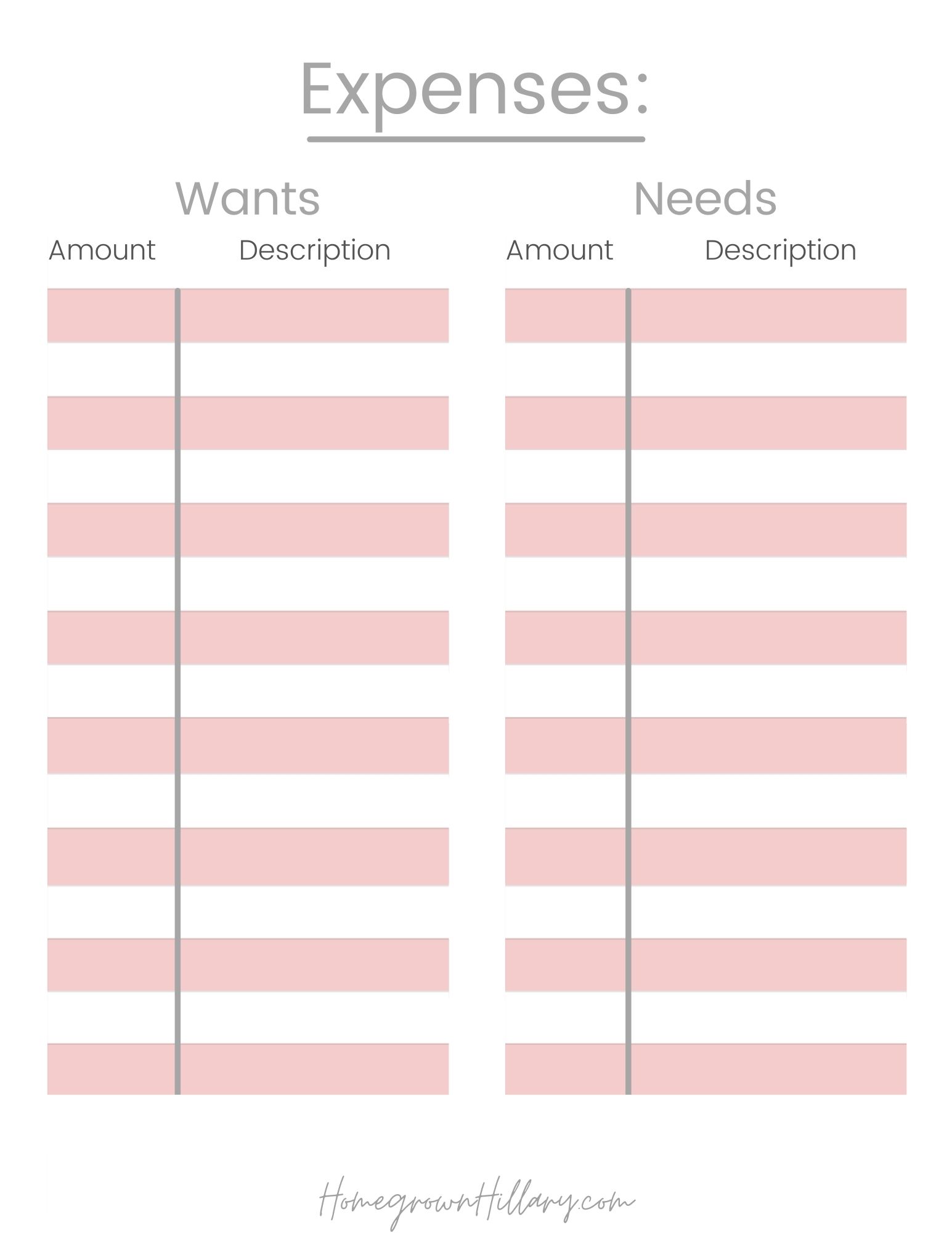 Free Printable Expense Tracker: The Best Ways to Track Your Money ...